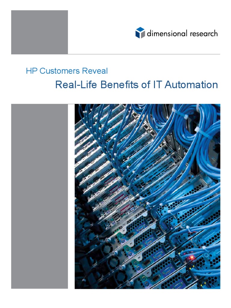 Real-Life Benefits of IT Automation: HP Customers Reveal | PDF ...