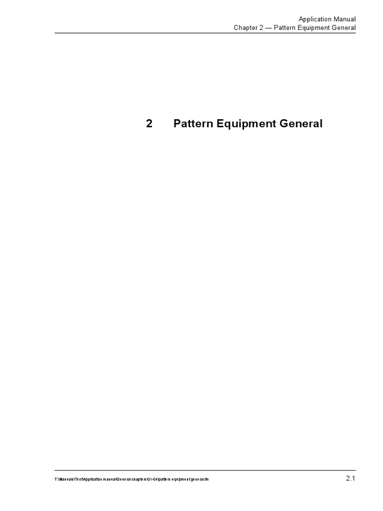 Pattern Equipment Overview and Guidelines | PDF | Alloy | Bronze