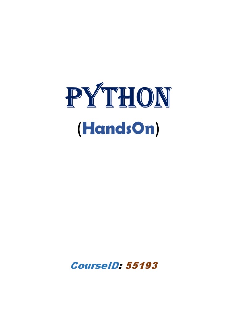 Python Hands On | PDF | Area | Computer Programming