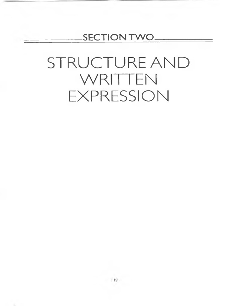 TOEFL ITP - Structure and Written Expression | PDF