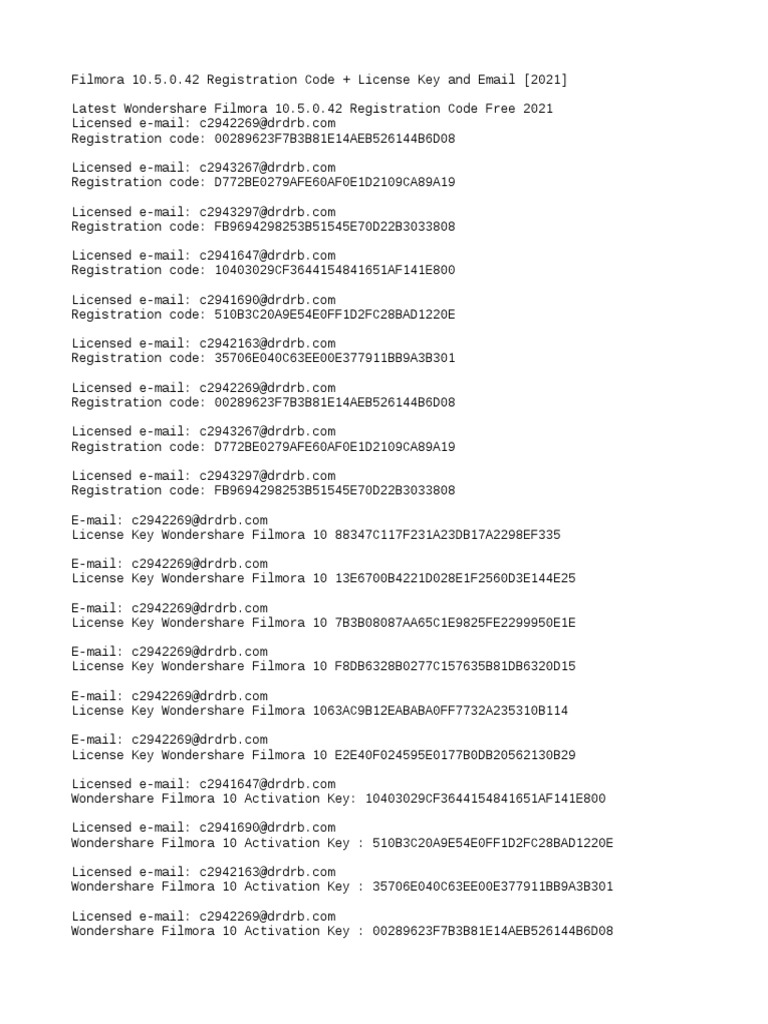 50+ Email and Passwords Filmora 10.5 | PDF | Security Engineering ...
