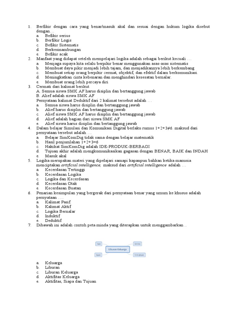 Latihan Soal SIMKOMDIG | PDF