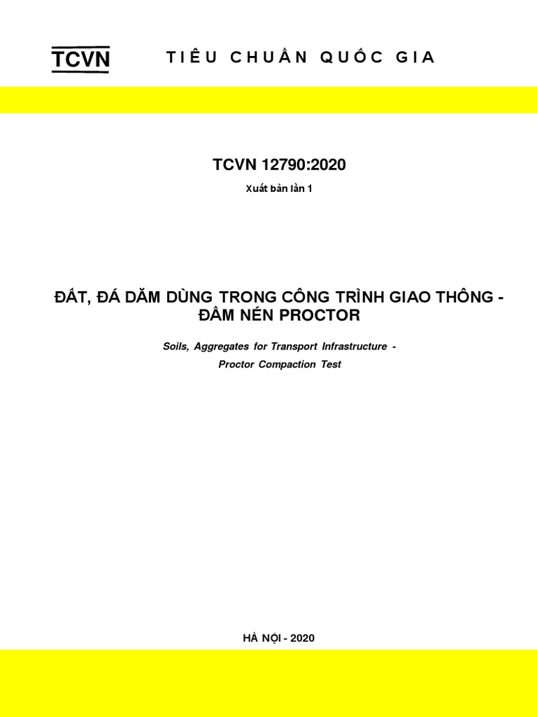 TCVN 12790-2020 - Dam Nen Tieu Chuan | PDF