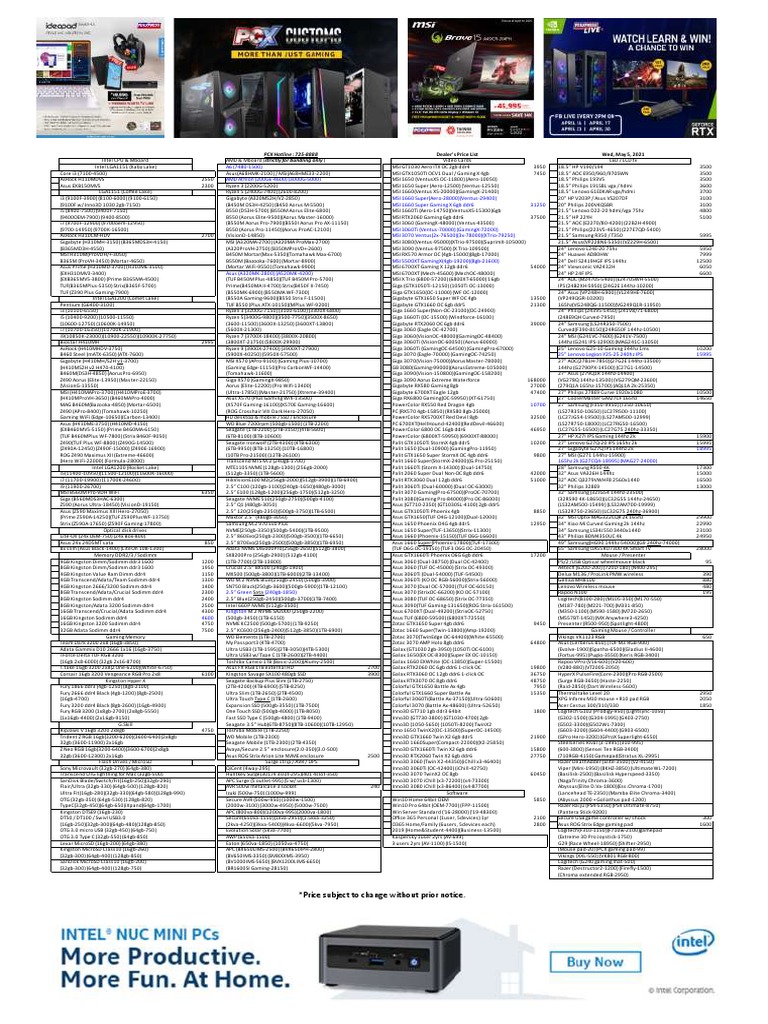 PC Express Price List May 2021 | PDF | Computer Science | Computer Hardware
