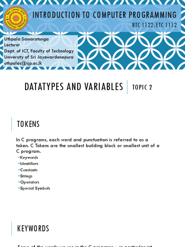 ICP - Topic 2 - Data Types and Variables | PDF | Data Type | Integer (Computer Science)