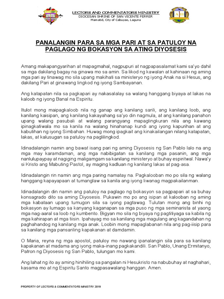 Panalangin para Sa Mga Pari | PDF