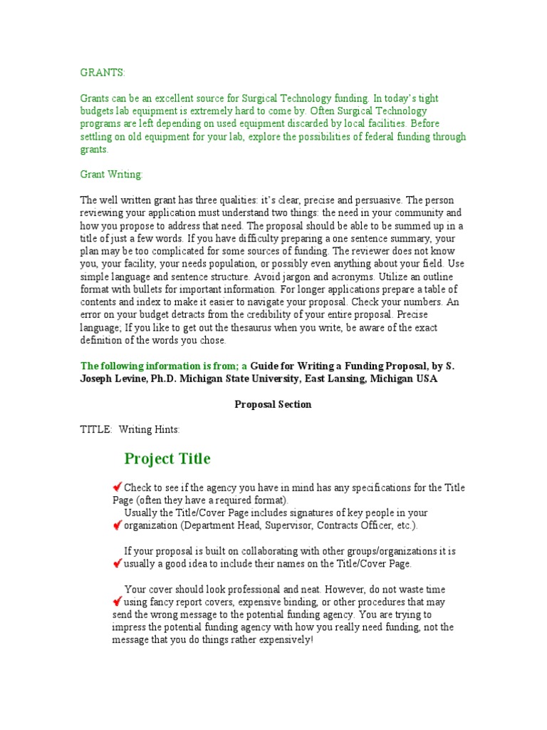 Granting Writing Format | PDF | Evaluation | Grant Writing