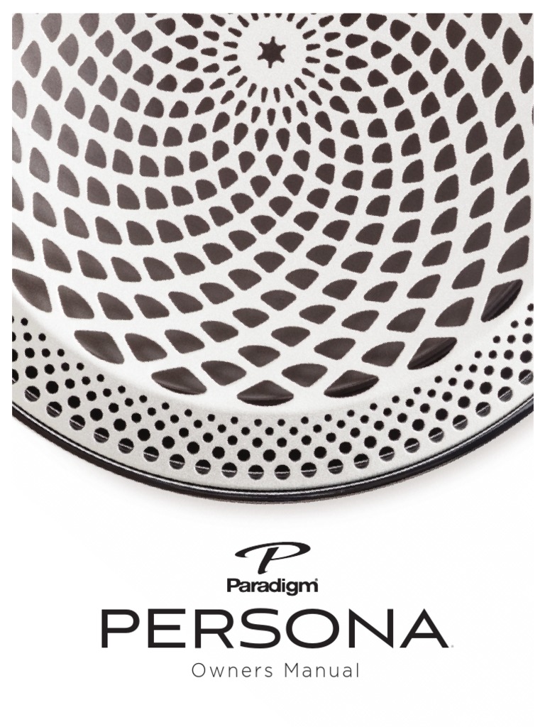 Persona: Owners Manual | PDF | Loudspeaker | Microphone