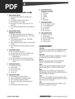 Project 1 Fourth Edition Tests For Unit 1 | PDF