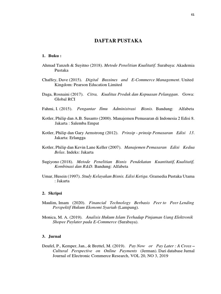Contoh Daftar Pustaka Hukum | PDF