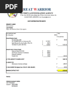 Security Guard Cost Distribution | PDF | Finance & Money Management
