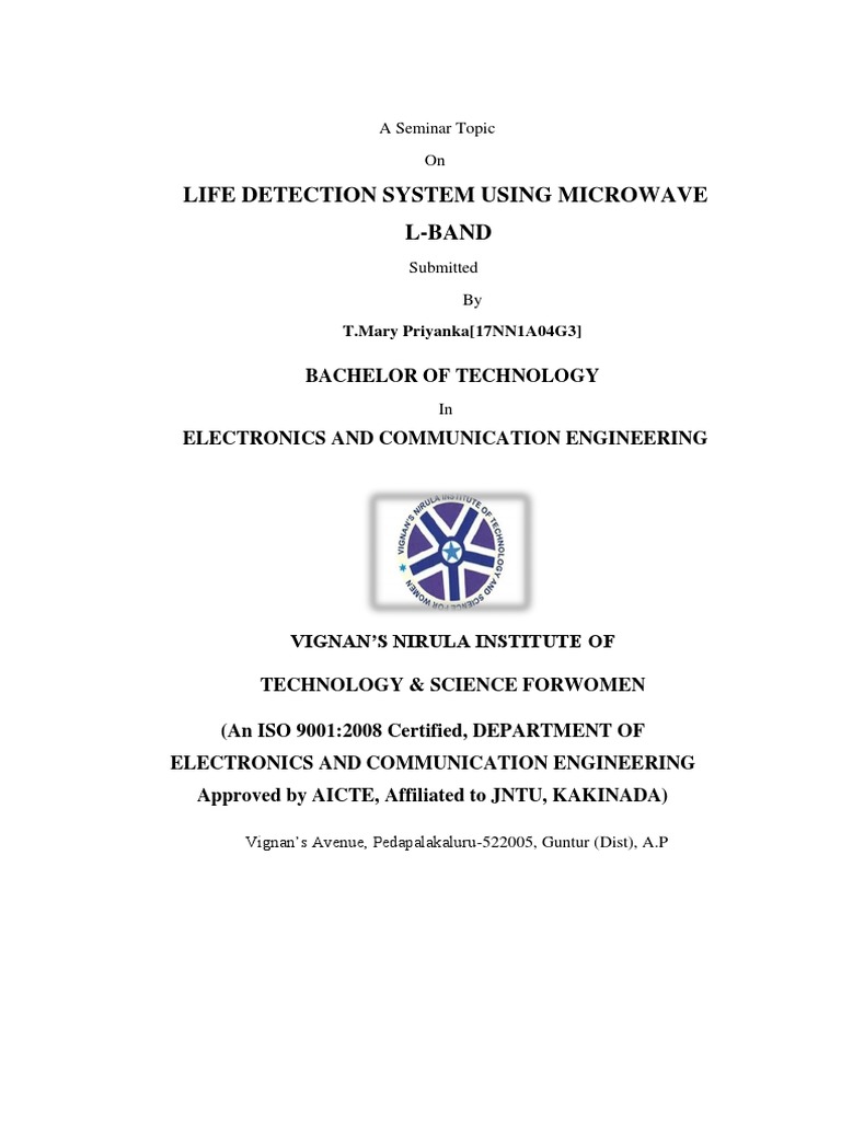 Microwave Life Detection System | PDF | Antenna (Radio) | Microwave