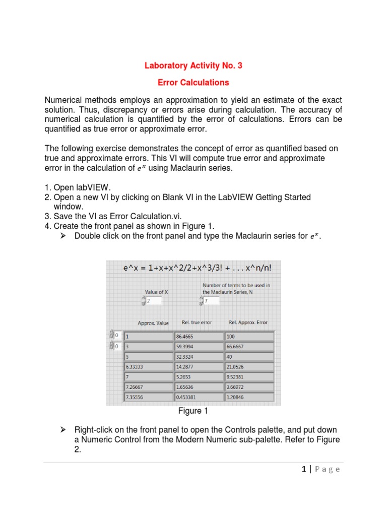 Quantifying Approximation Errors in Numerical Computations of ...