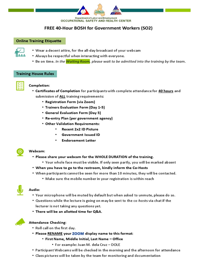 Training House Rules - SO2-GOV - v3 - Colored | Download Free PDF ...