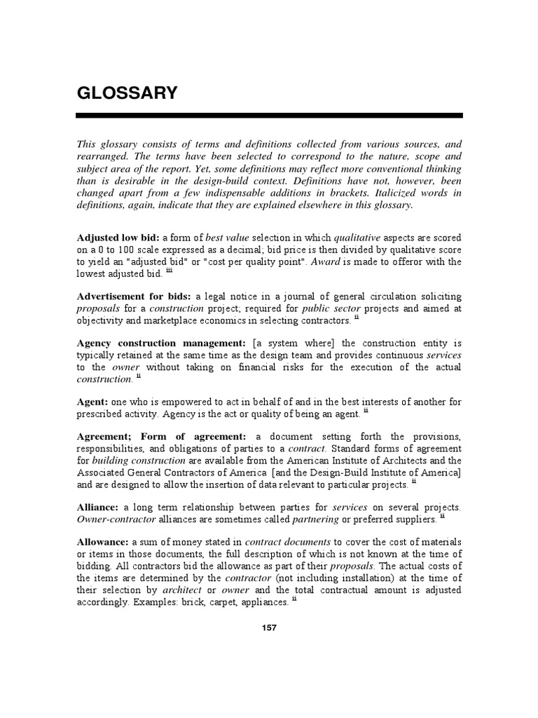 Contract Terminology | PDF | Insurance | Construction Management