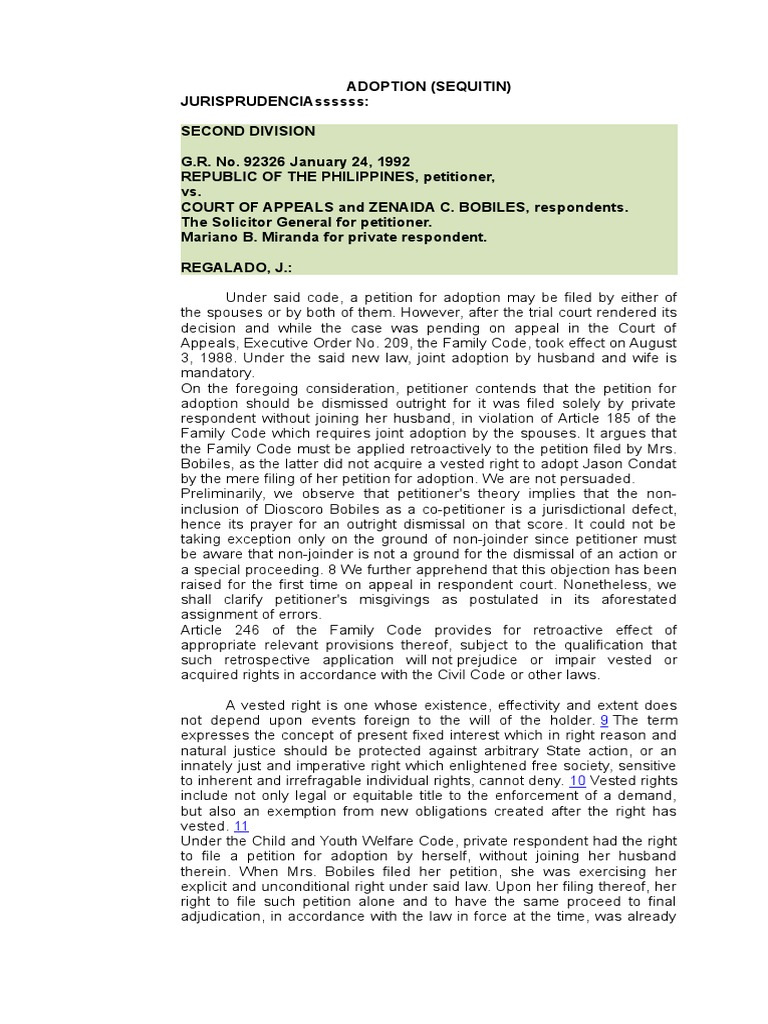 ADOPTION | PDF | Adoption | Marriage