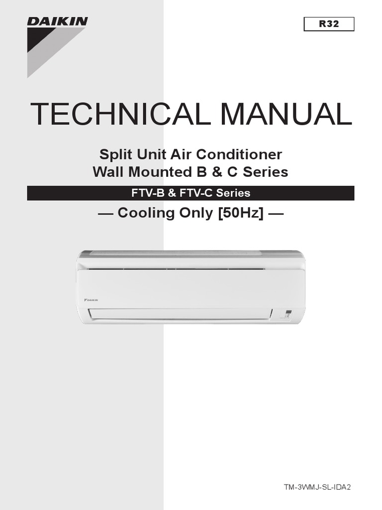 TM-3WMJ-SL-IDA2 (FTV-CXV14 Series R-32 - DAMA) | PDF | Air Conditioning ...