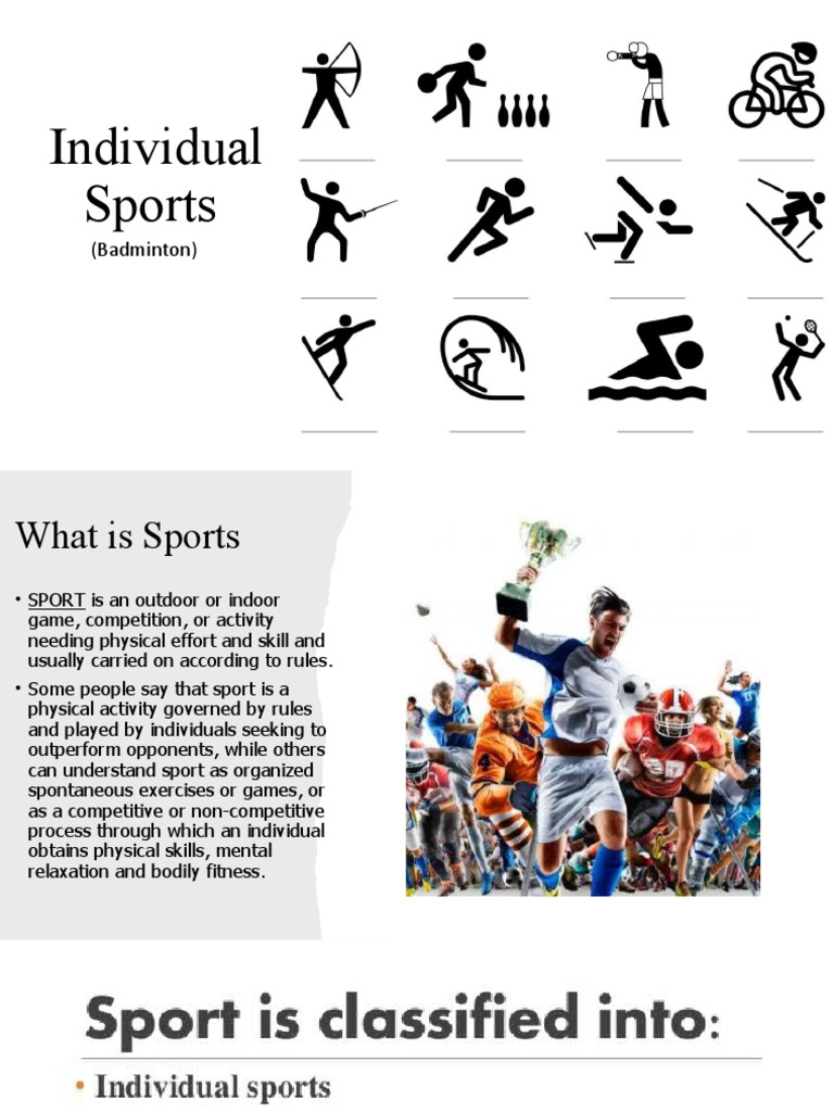 Individual Sports | PDF | Leisure | Recreation