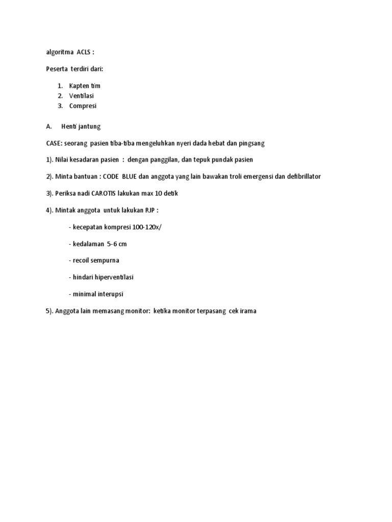 Panduan Acls Penanganan Henti Jantung Pdf