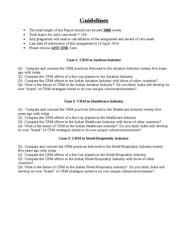 CRM Case Studies in Various Industries | PDF