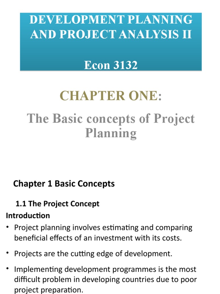 Planning II Chapter I-1 | PDF | Elasticity (Economics) | Econometrics