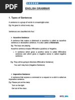 Comprehensive Parts of Speech Test | PDF | Part Of Speech | Adverb