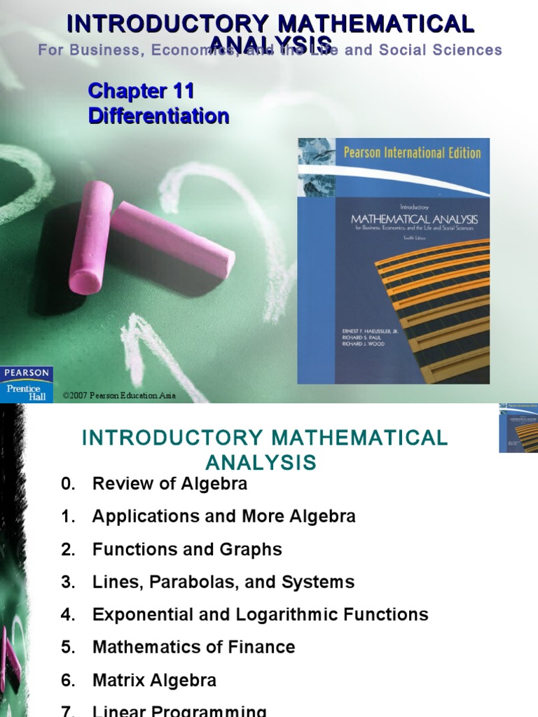 Differentiation for Business & Econ | PDF | Derivative | Tangent