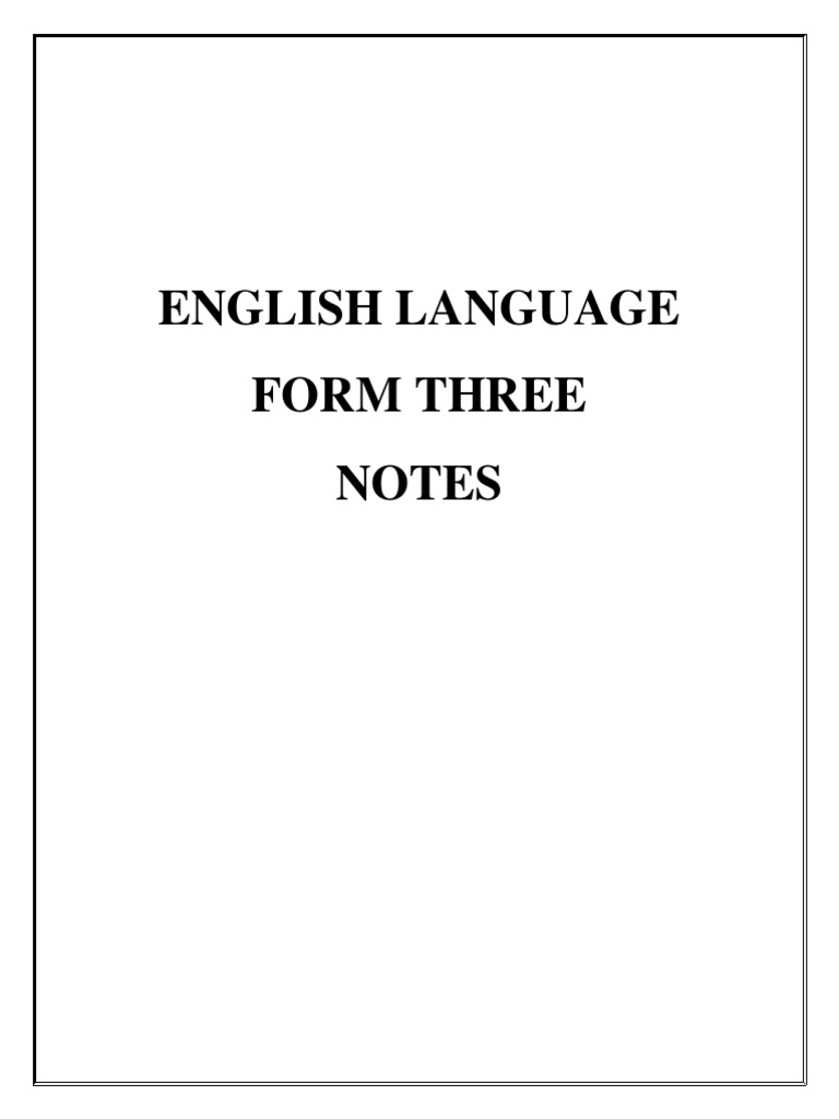 English Form Four Necta TZ | PDF | Essays | Poetry