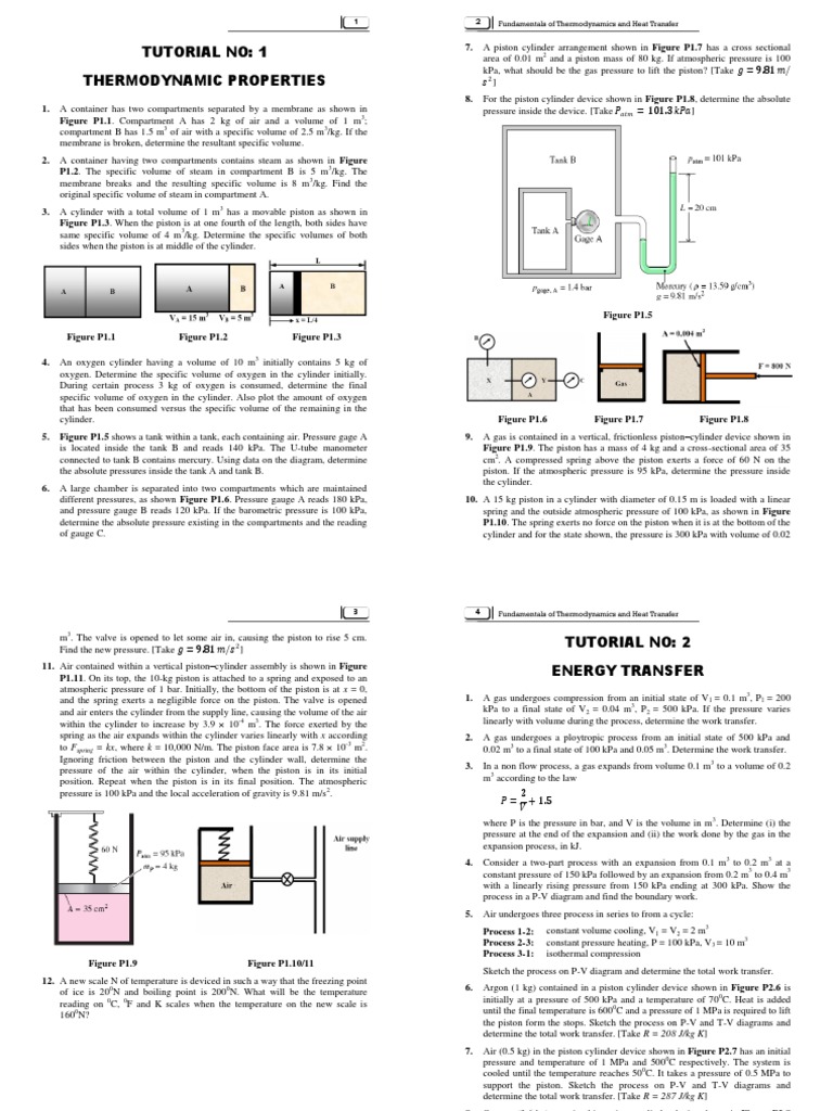 Thermo Tutorial | PDF | Heat Transfer | Heat