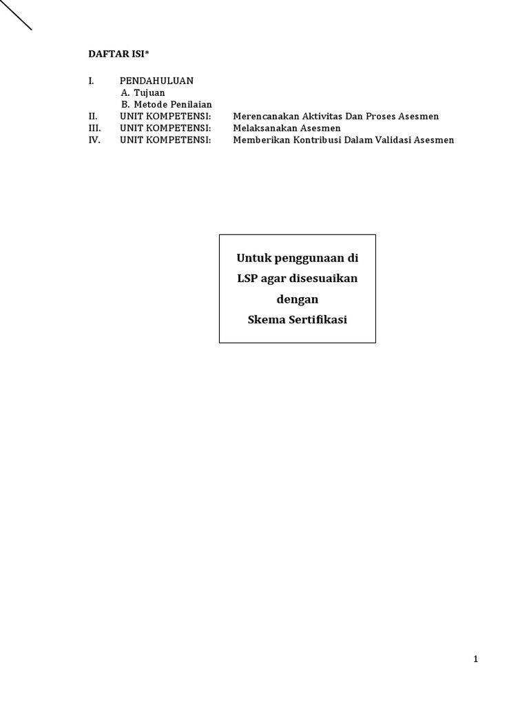 Buku Kerja Asesor Kompetensi | PDF | Bisnis | Komputer