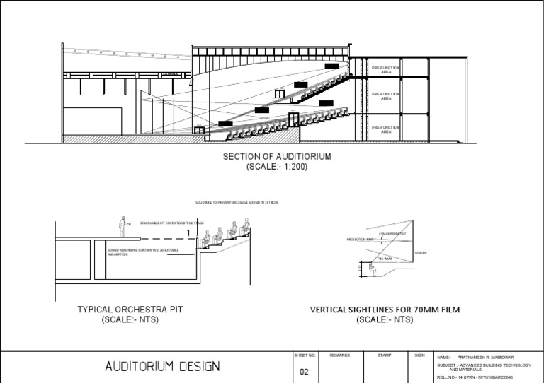 Auditorium Design Details