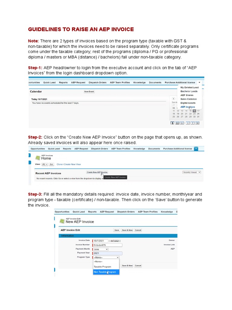 IC Invoice - Updated Guidelines | PDF