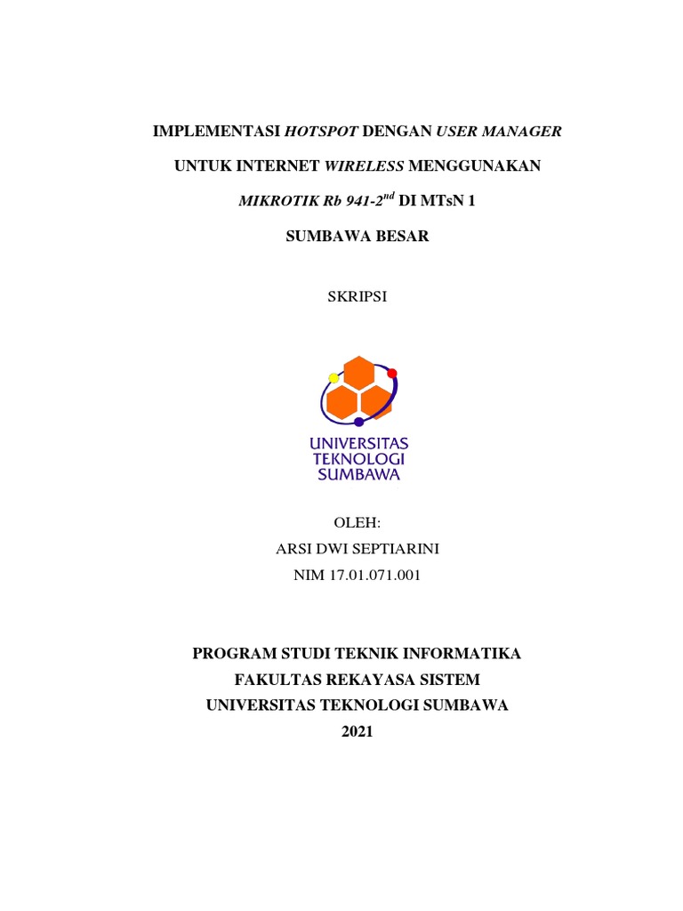 Skripsi Arsi Fix (17.01.071.001) | PDF