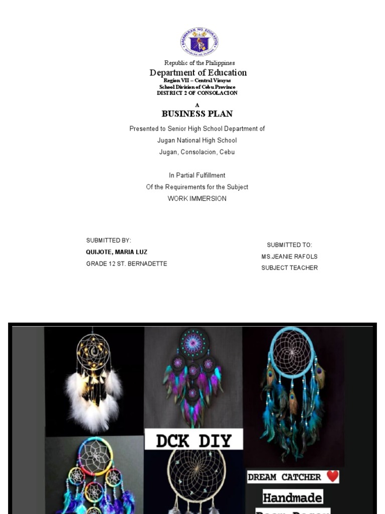 Dreamcatcher Keychain Business Plan | PDF | Balance Sheet | Equity ...