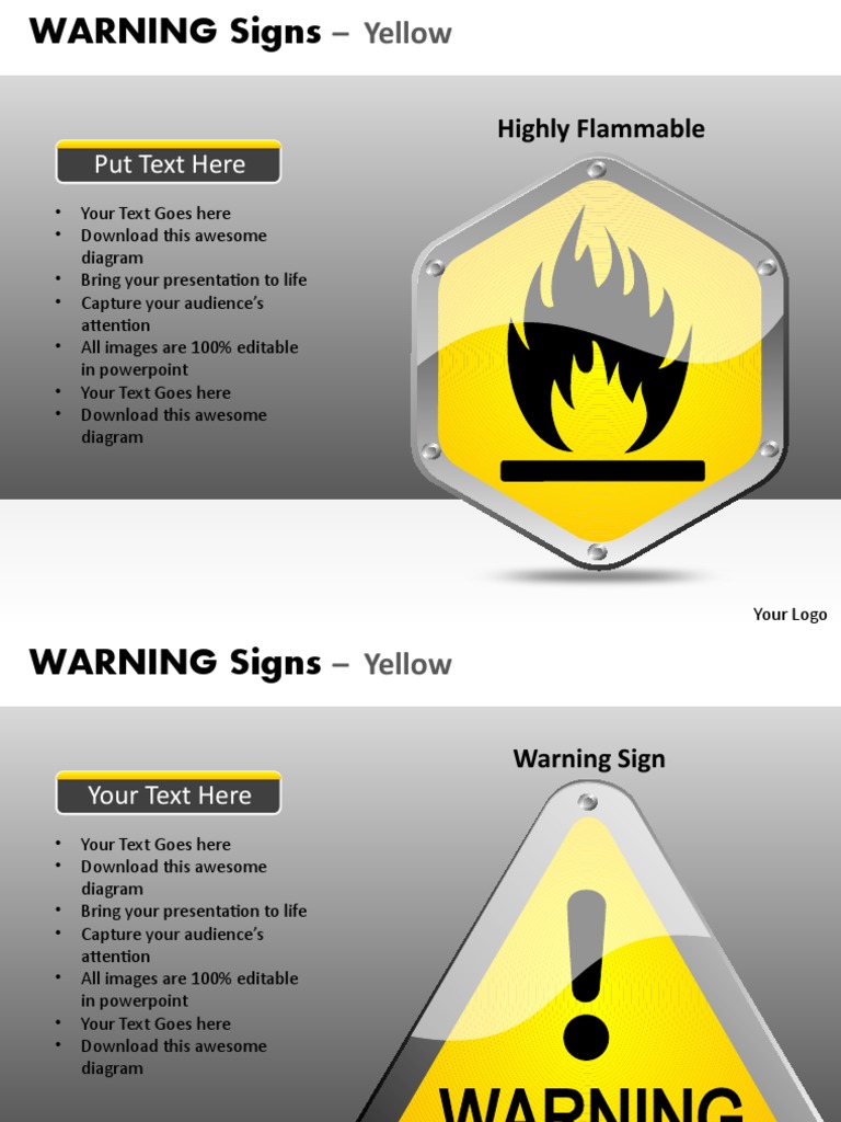 Editable Warning Sign Templates | PDF