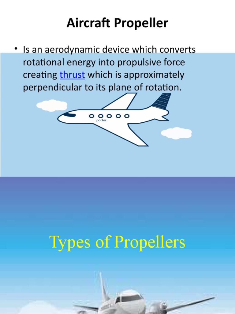 Types of Propellers-Amt122 Group1 | PDF | Aircraft | Propeller