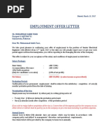 Dubai Job Offer Letter Template 2024 | PDF | Travel Visa | Passport