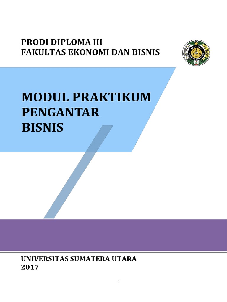 Modul Praktikum Pengantar Bisnis Diploma | PDF | Bisnis | Ilmu Sosial