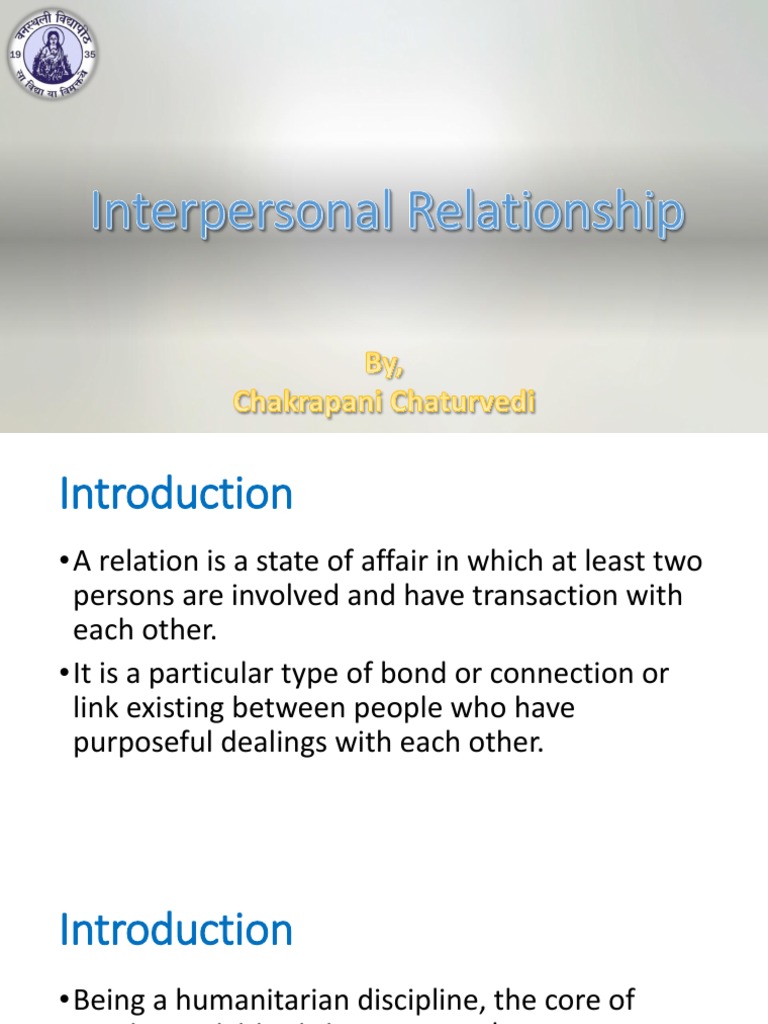 IPR | PDF | Interpersonal Relationships | Nursing