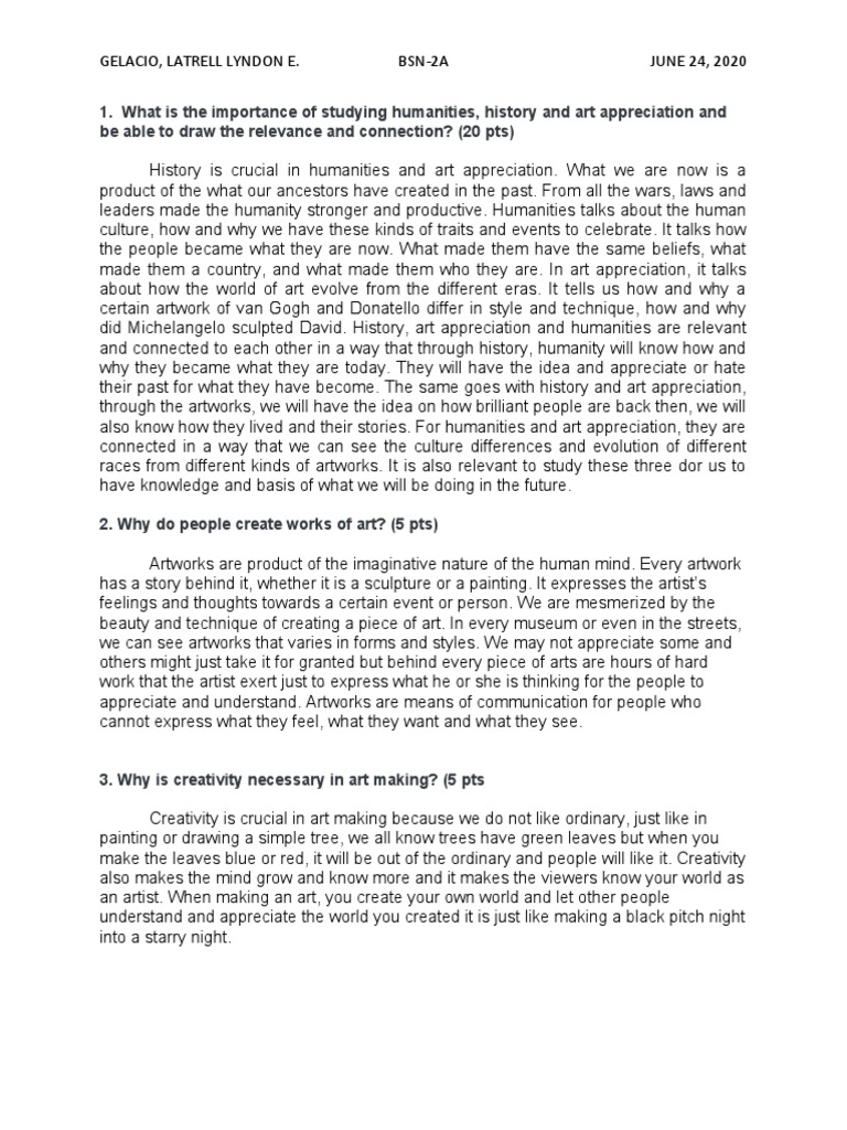 What Is The Importance of Studying Humanities, History and Art ...