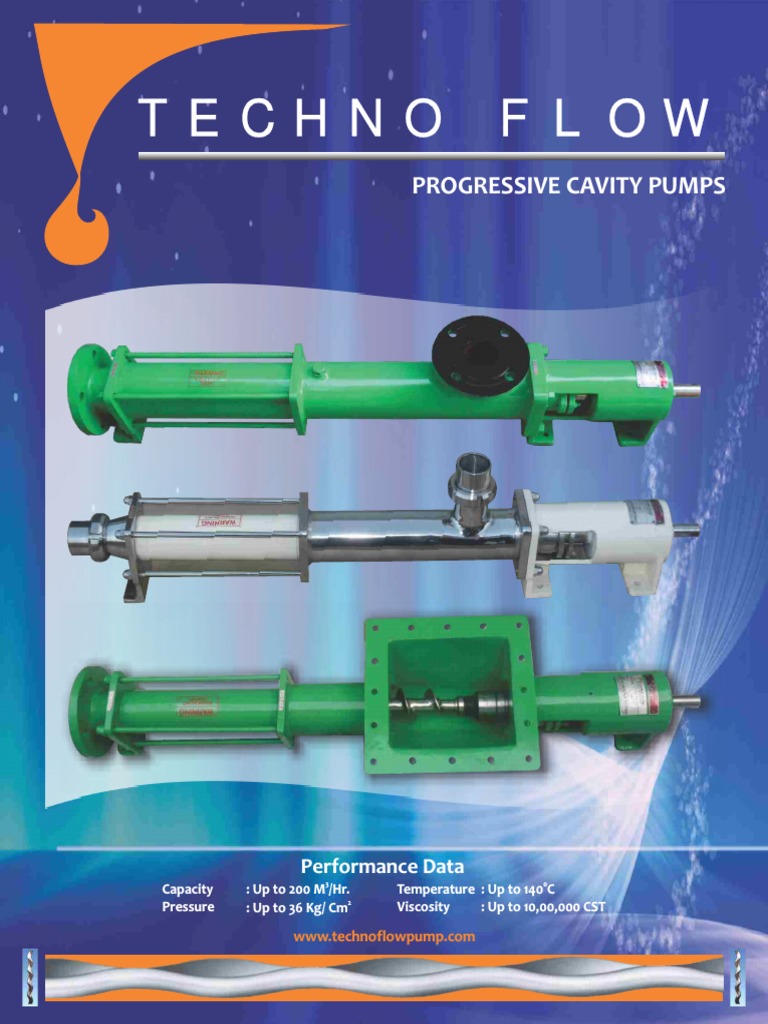 Techno Flow: Progressive Cavity Pumps | PDF | Pump | Materials