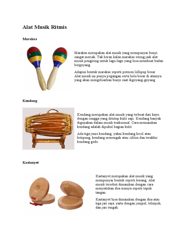 Alat Musik Ritmis | PDF