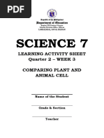 Science 7: Learning Activity Sheet Quarter 2 Week 1 | PDF | Optics ...