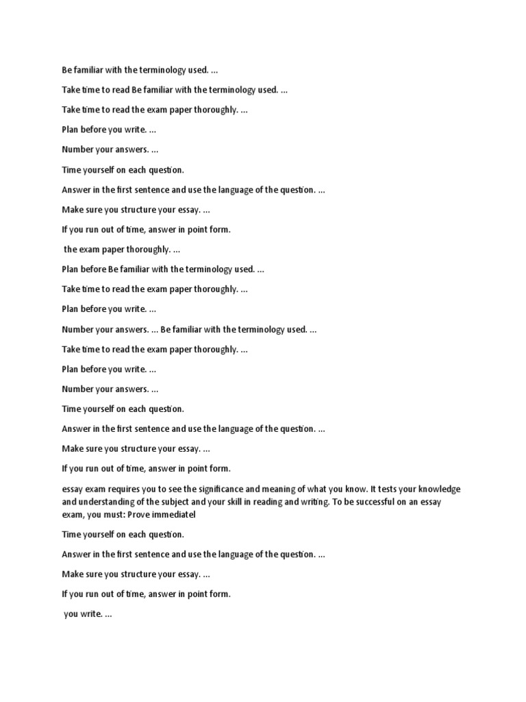 Be Familiar With The Terminology Used | PDF | Language Arts ...