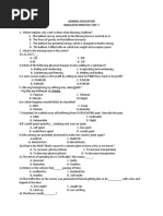 General Education Reviewer With Answer Key | PDF | Mean | Cell (Biology)