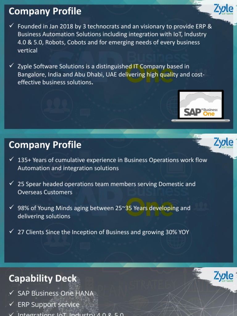 ERP Company - ERP Software Provider - Zyple Software | PDF | Business | Computers