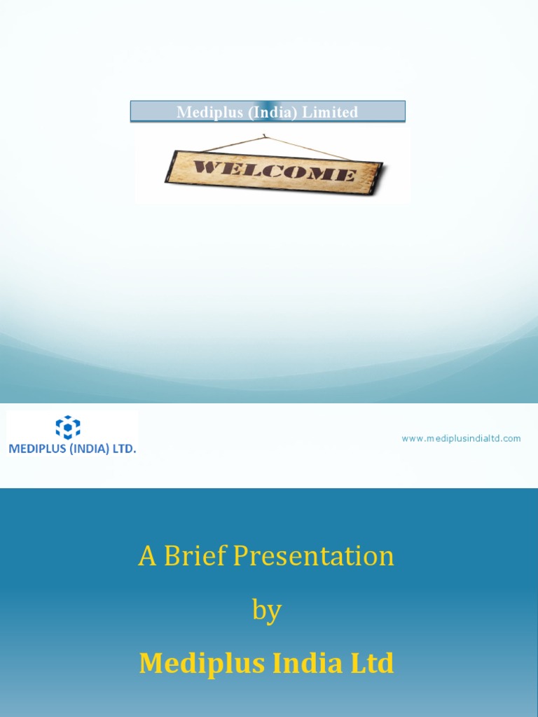 Mediplus (India) Limited | PDF | Sterilization (Microbiology) | Medical ...