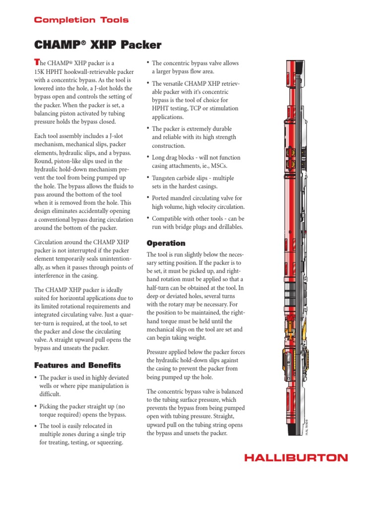 CHAMP® XHP Packer | PDF | Casing (Borehole) | Pump