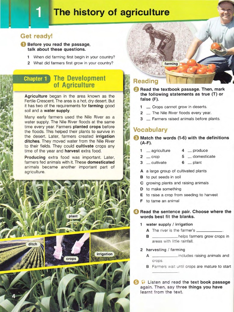 Agriculture Career Paths - Unidad 1 | PDF | Agriculture | Farmer
