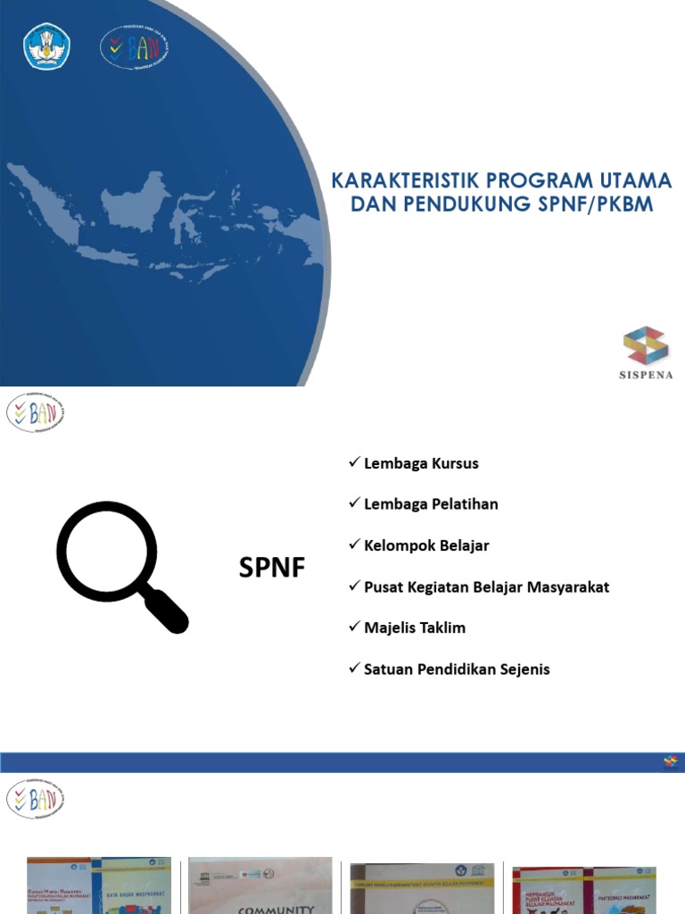 Karakteristik Program Utama Dan Pendukung Di SPNF - 1624883503 | PDF